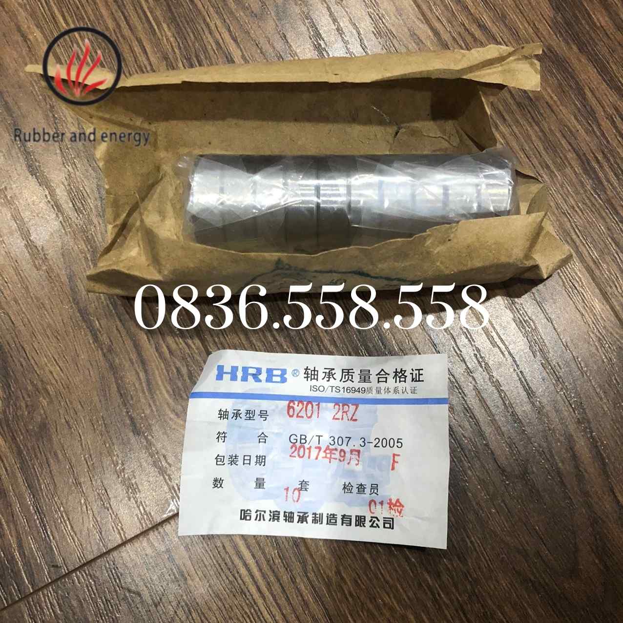 Vòng bi 6201-2Z bạc đạn Cầu HRB nắp thép Trung Quốc giá rẻ tại Hà Nội